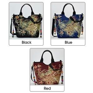 Bags | Blue Shoulder Handbags Hobo Bags Tote With Bling Sequins Phoenix ...